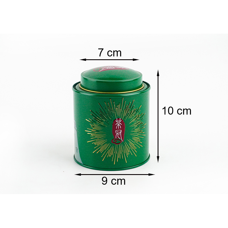 China Green Double Lid Metal Storage Tea tin can TTC-010 Manufacturer ...